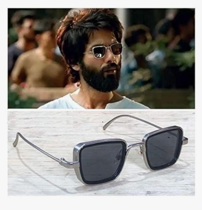 silver color UV420 protection stylist metal sunglasses (one pies) for ...