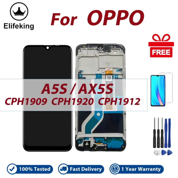 LCD With Frame For OPPO A5S AX5S CPH1909 CPH1920 CPH1912 Display Touch ...