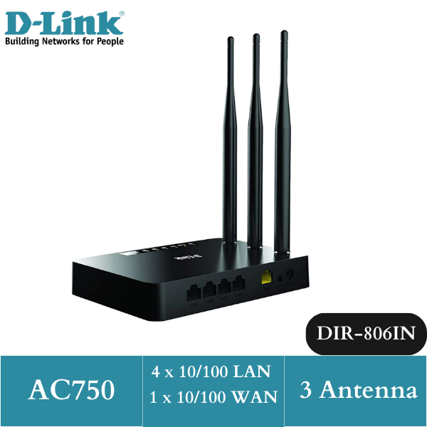 D-Link DIR-806IN AC750 Dual-Brand Wireless Router | Daraz.com.bd