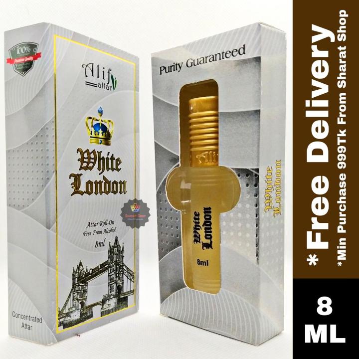 Alif White London Attar Long Lasting Roll On Non Alcoholic Perfume ...