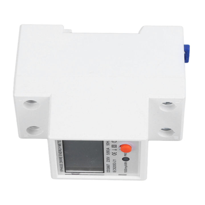 Power Meter 1 Phase LCD Display Energy Monitor 200-250V For Electrical ...