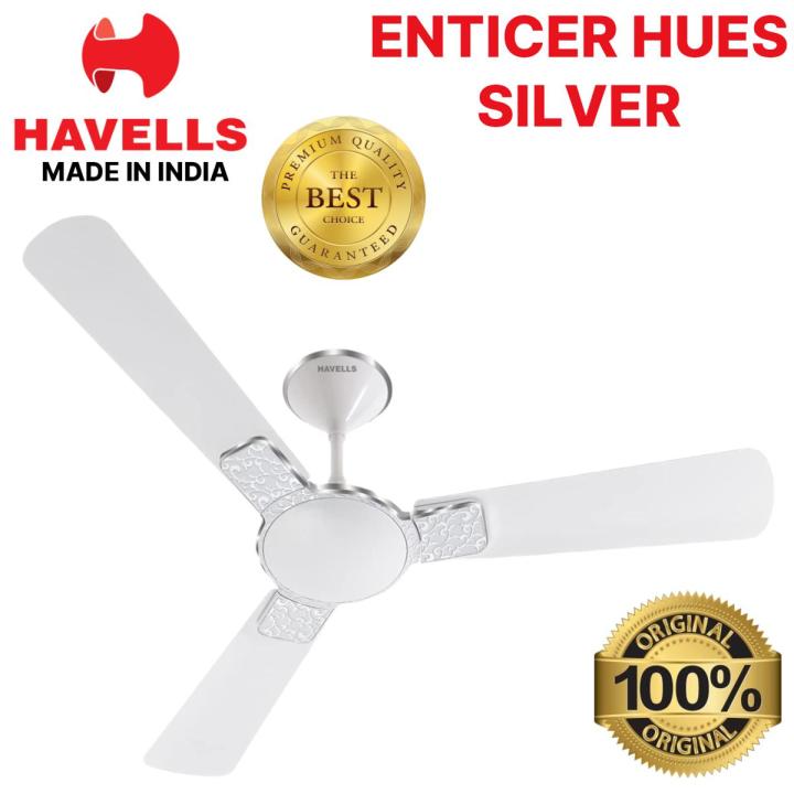 HAVELLS Enticer Hues 1400MM / 56" Ceiling Fan (Decorative, Dust ...