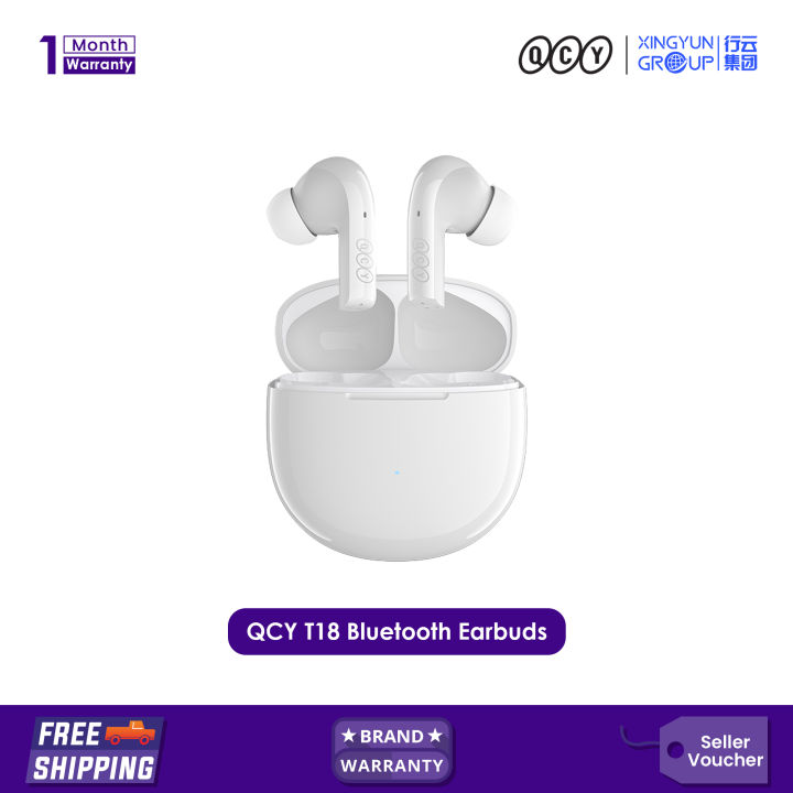 QCY T18 MeloBuds Truly Wireless Earbuds4-Mic Noise Reduction Dual ...