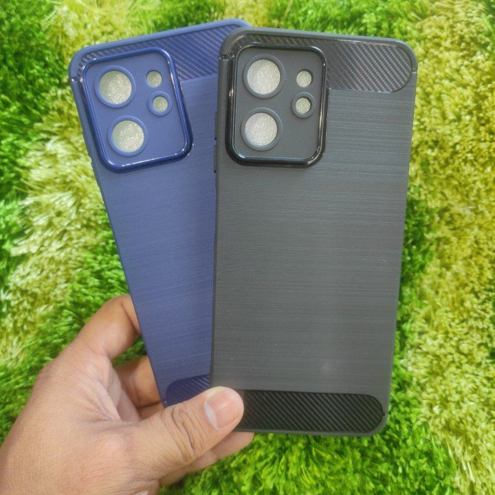 For Symphony ATOM 4 Carbon Fiber Cover Silicone Back Part | Daraz.com.bd