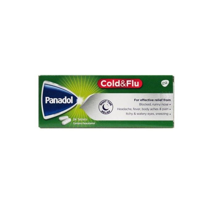 Panadol Cold and Flu,24 Caplets | Daraz.com.bd