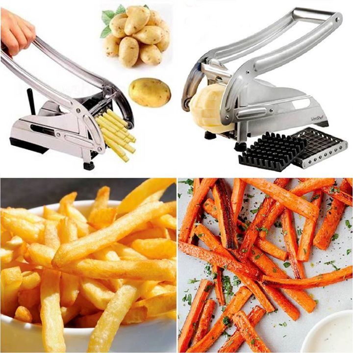 Automatic Potato Cutter - Electric French Fries Cutter Slicer Stainless ...