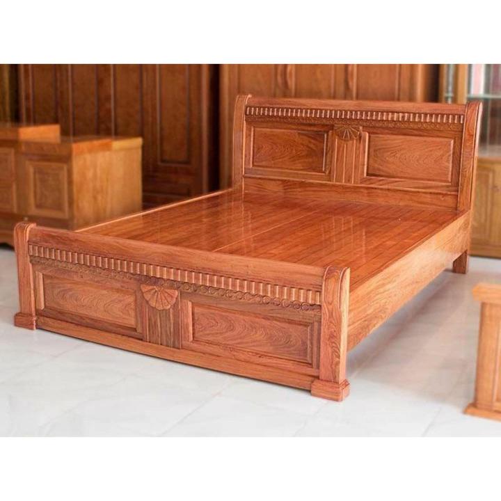 Wood Crafts Furniture Classic Solid Wooden Bed Semi Box Bed Sami Dobul ...