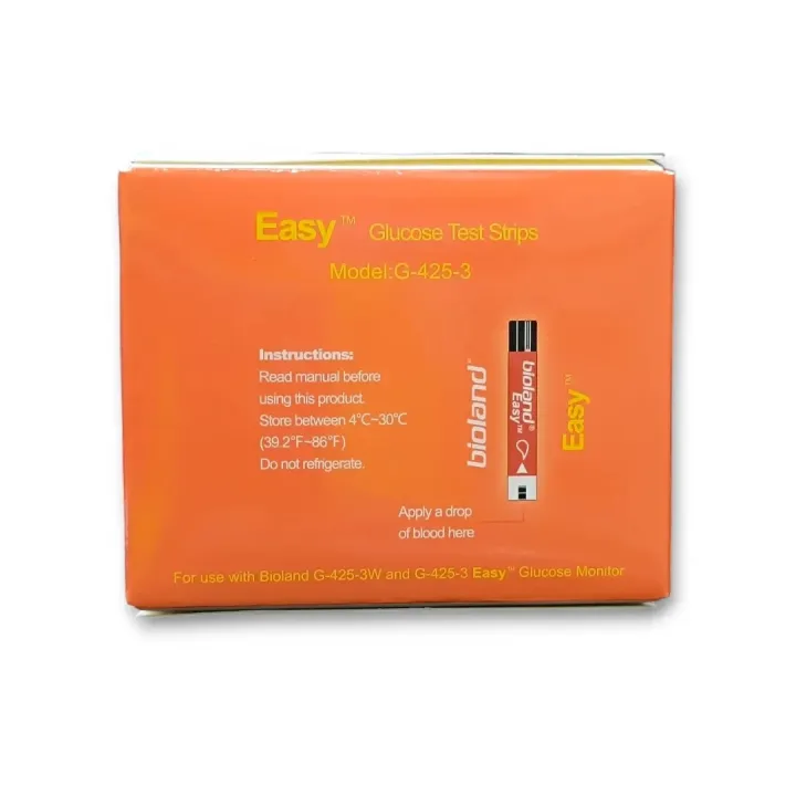 Bioland Easy G-423ES Blood Glucose Test Strips – 50 Strips | Daraz.com.bd