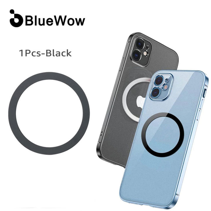 BlueWow Magnetic Wireless Charger Sticker Universal Metal Rings Plate ...