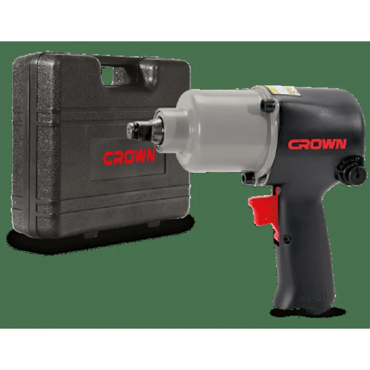 CROWN Pneumatic Impact Wrench 660N-m With 14 Pcs Accessories Model ...