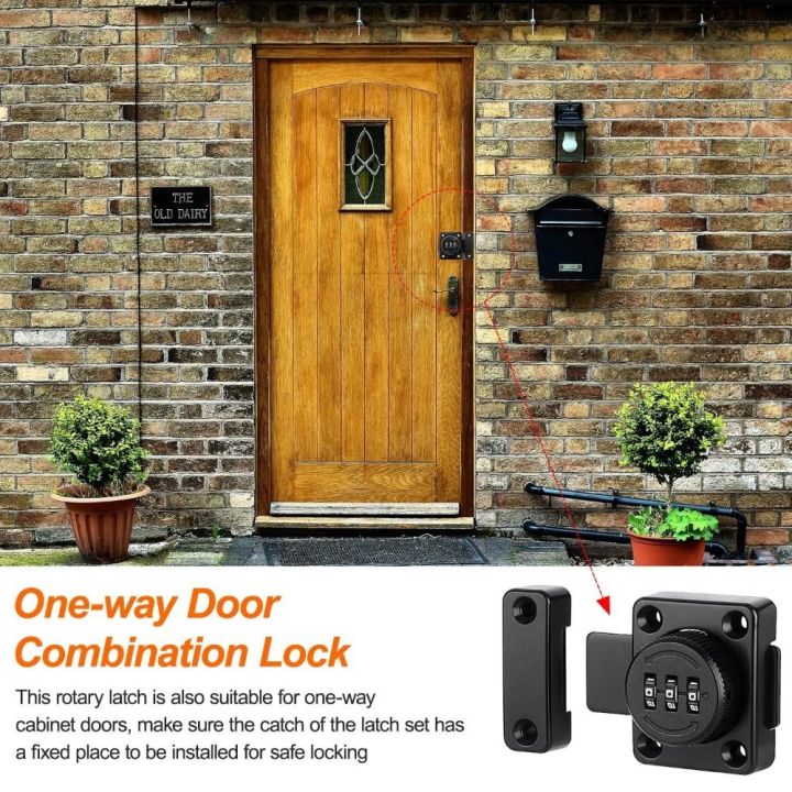 One-Way Cabinet Locks Protection Combination Password Door Lock No Keys ...