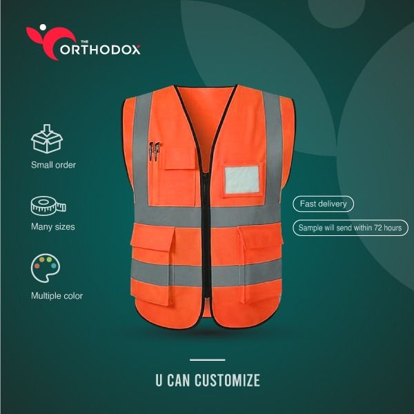 4 Pocket 360 Degree Reflective Vest- Medium | Daraz.com.bd