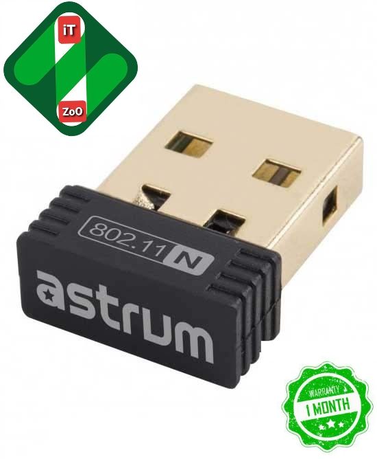 Astrum NA150 Wireless Nano Wi-Fi USB Network Adapter Receiver - 1 Month ...