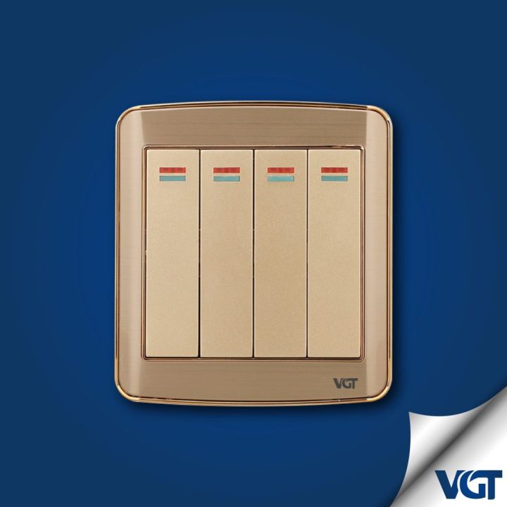 VGT- 4 gang 1 way switch (Golden series) | Daraz.com.bd