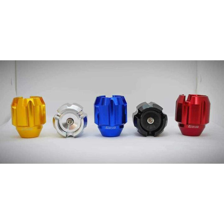 2ps Universal GOYO Full Alloy Aluminium motorcycle slider cap or gutli ...