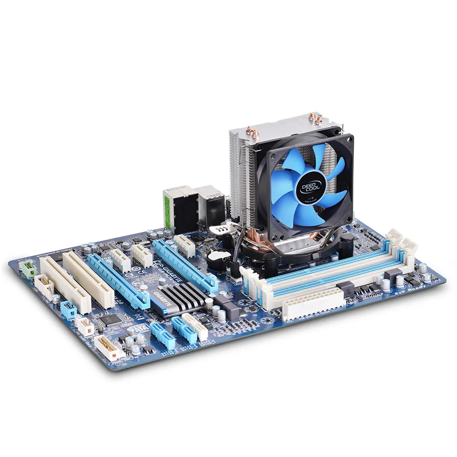 DEEPCOOL ICE EDGE MINI FS V2.0 2 Heatpipes CPU Cooler 80mm Fan Radiator ...
