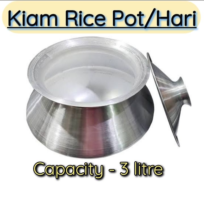Kiam Aluminium Rice Pot With Lid 3 Litre | Daraz.com.bd