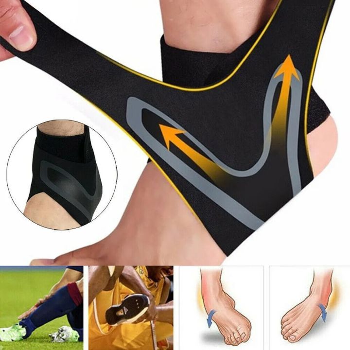 1PC Sports Compression Ankle Support Ankle Stabilizer Brace Tendon Pain ...