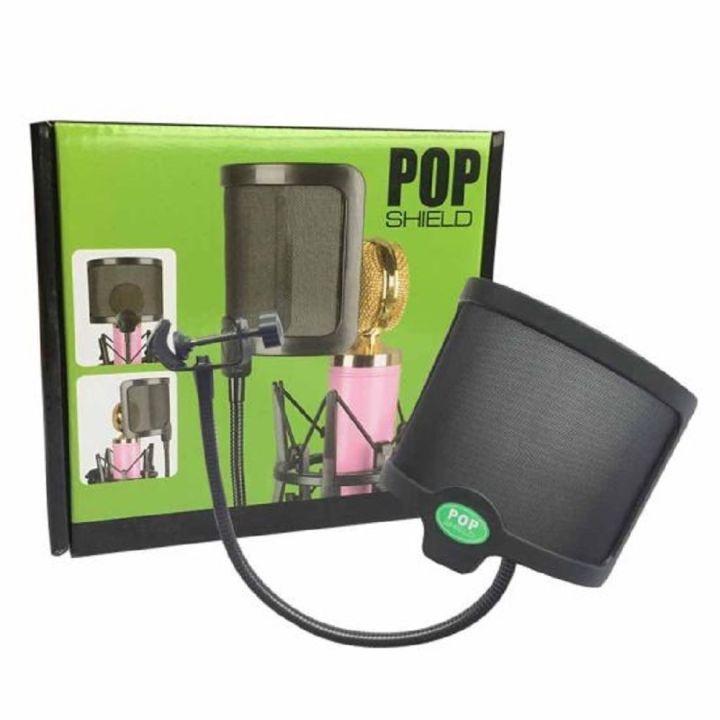 Microphone Prevention Net Double-Layer Studio Microphone Pop-Up Filter ...