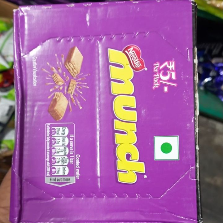 Munch Crunchilicious Milk Chocolate 10 PC Per Pack 8.9gm 5rs INDIAN ...