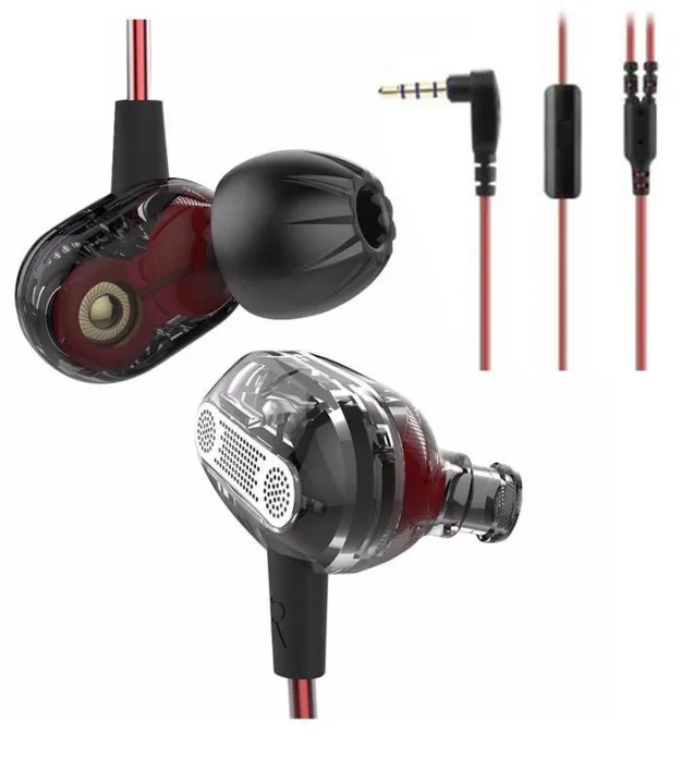 KZ ZSE Dynamic Dual Driver Stereo Professional Headphone with Mic ...