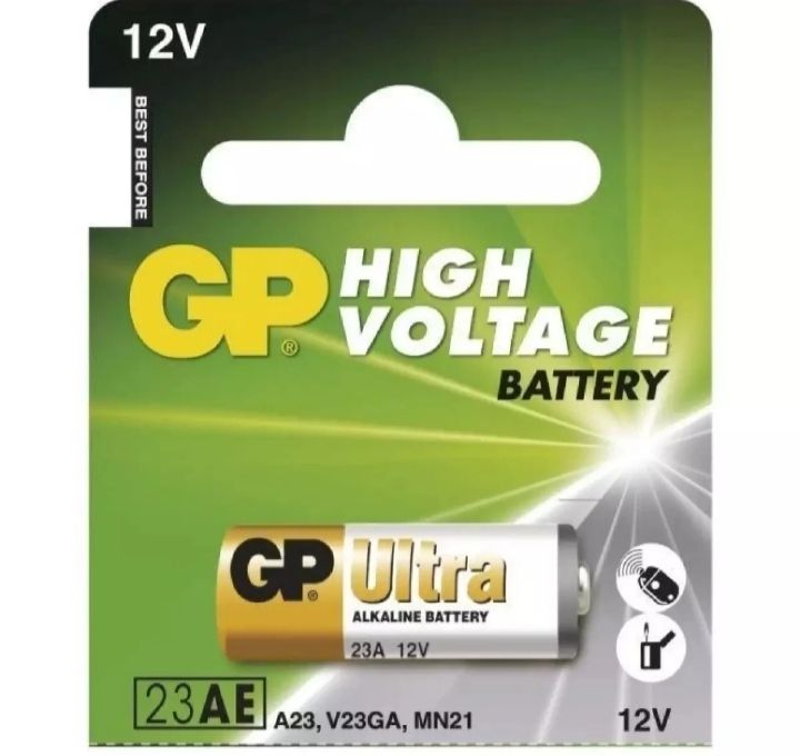 GP (12 Volt) 23A Alkaline Battery A23 23GA A23S E23A MS21 V23GA GP23A ...