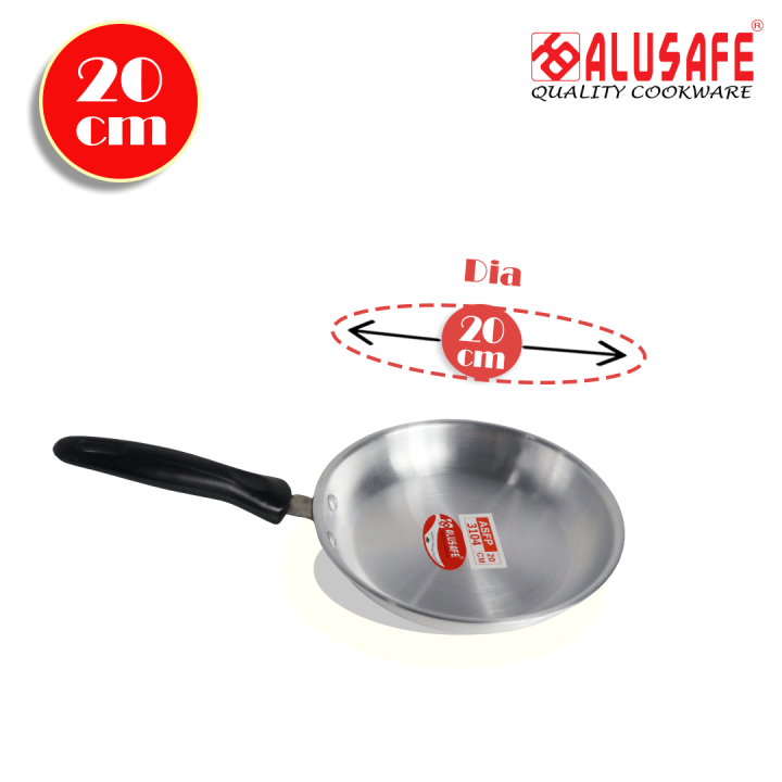 Alusafe Aluminium Fry pan 20 cm (20*3 cm) | Daraz.com.bd