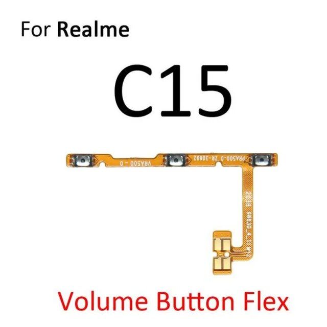 Power Volume Flex Cable For Oppo Realme C15 Side Buttons Power Volume ...