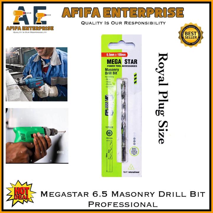 Megastar 6.5mm Masonry Drill Bit Professional | Daraz.com.bd
