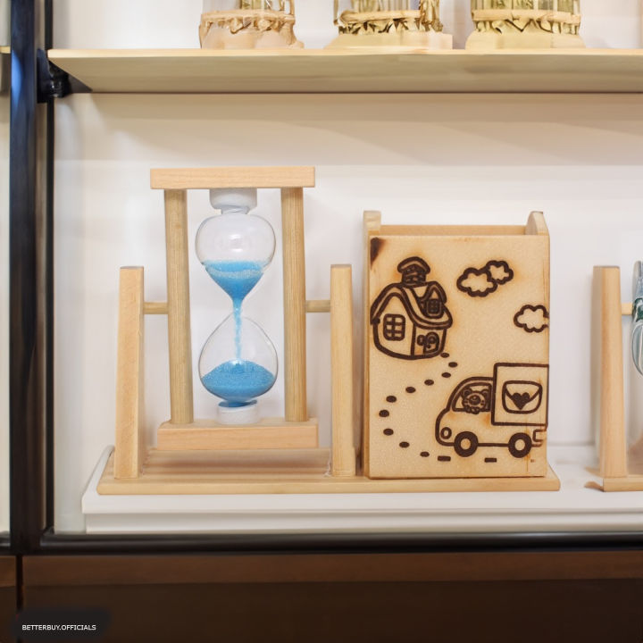 Student Desktop Storage Box Pen Container Cute Pen Bucket Round Folding ...