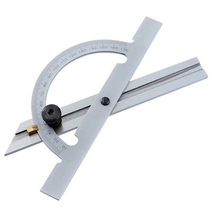 1 Piece Carbon Steel Adjustable Angle Ruler Tool Silver 100x150mm ...