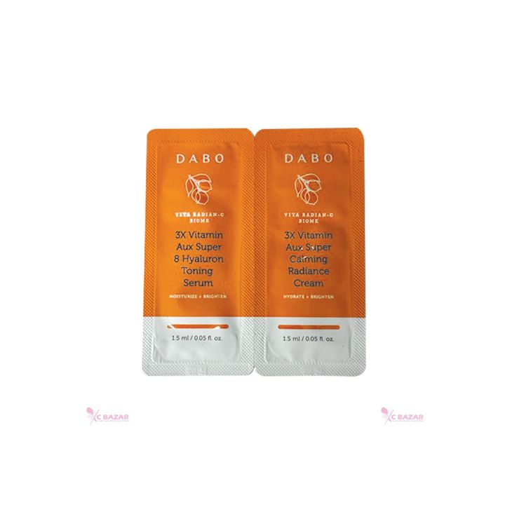 Dabo Vita Radian-C Biome 3x Vitamin Aux Super Serum & Cream (Sample ...