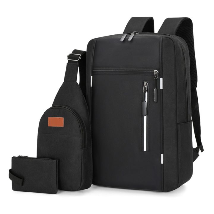 3 pcs Combo Waterproof Men Crossbody College Bag Anti-Theft Travel ...