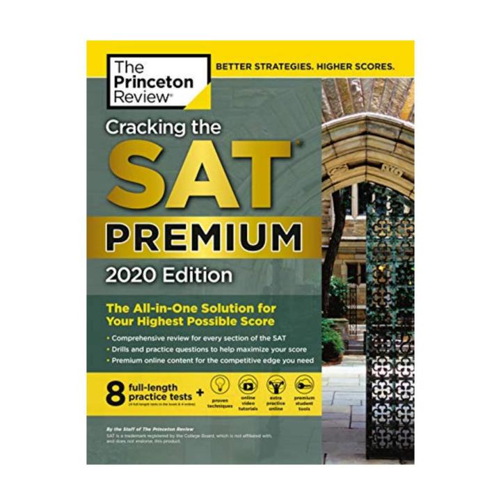 Cracking the SAT Premium Edition with 8 Practice Tests, 2020 By The ...