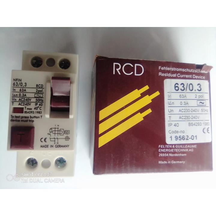 Energy RCCB / RCD 63A 30mA Four Pole 4P Residual Current Device Earth ... Energy RCCB / RCD 63A 30mA Four Pole 4P Residual Current Device Earth ...