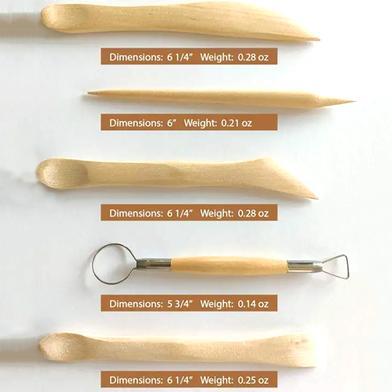 Clay pottery tools 5 piece 1 set pek | Daraz.com.bd