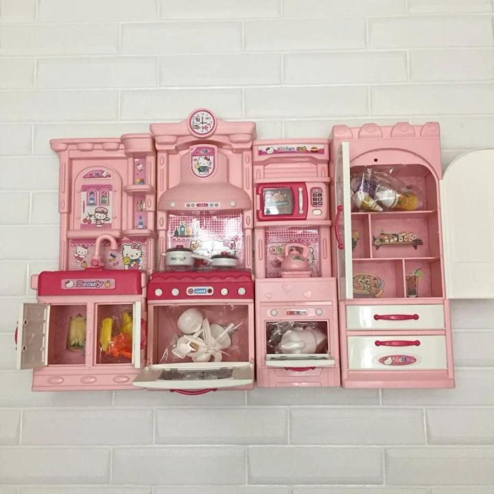 4pc Kitchen Hello Kitty play Dollhouse Set for children | Daraz.com.bd
