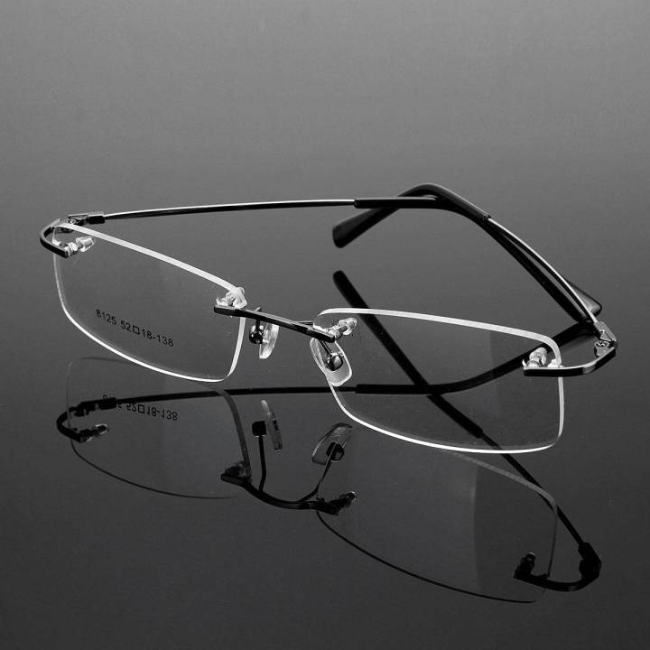 Rimless Glasses Lightest Accessories Rx Optical Eyeglasses Memory ...