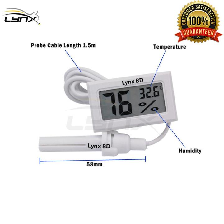Digital Lcd Thermometer Hygrometer Humidity Temperature Meter - Solar ...