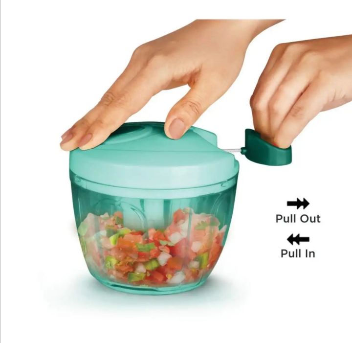 Mini Pull String Manual Food Processor Chopper / Mincer / Blender To ...