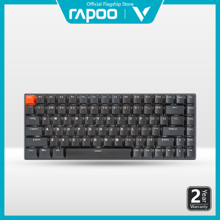 Rapoo VPRO V700-8A Blue Switch Multi-mode Wireless Keyboard Supports Bluetooth 3.0, Bluetooth 5. ...