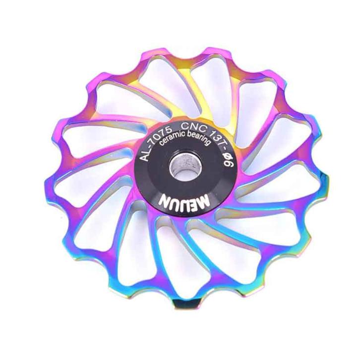 11T 13T Bike Ceramic Pulley Aluminum Alloy Rear Derailleur Bearing ...