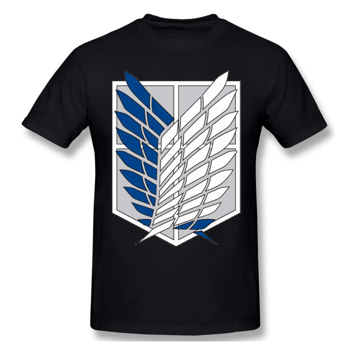 Manga Artwork By SergeCreation SNK Active Print Cotton T-Shirt Attack ...