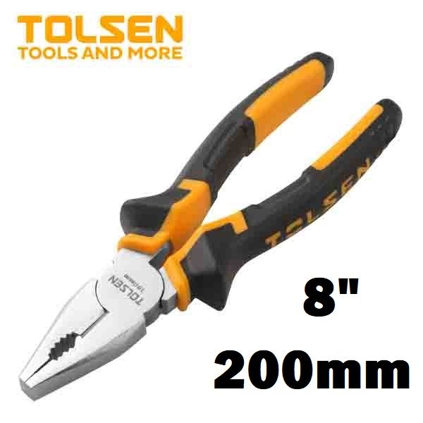 TOLSEN 10002 8" Combination Pliers ( 8 inch, 200mm ) TPR Handle Model:10002 | Daraz.com.bd
