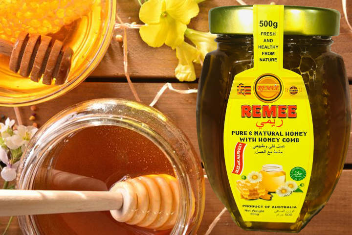 Remee Pure & Natural Honey With Honey Comb 500gm | Daraz.com.bd