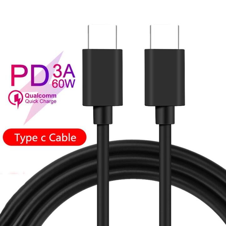 Type C To Type C Fast Charger Cable 60W 3.0A Cable for Phones Data ...