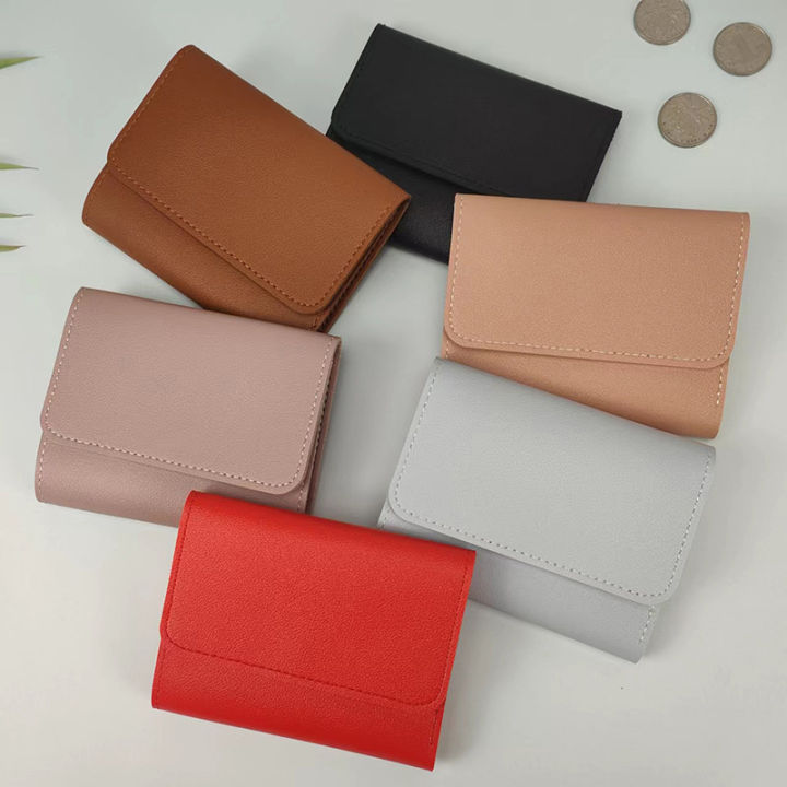 Female Minimalist Short Purses New Cute Wallets For Women Small Hasp ...
