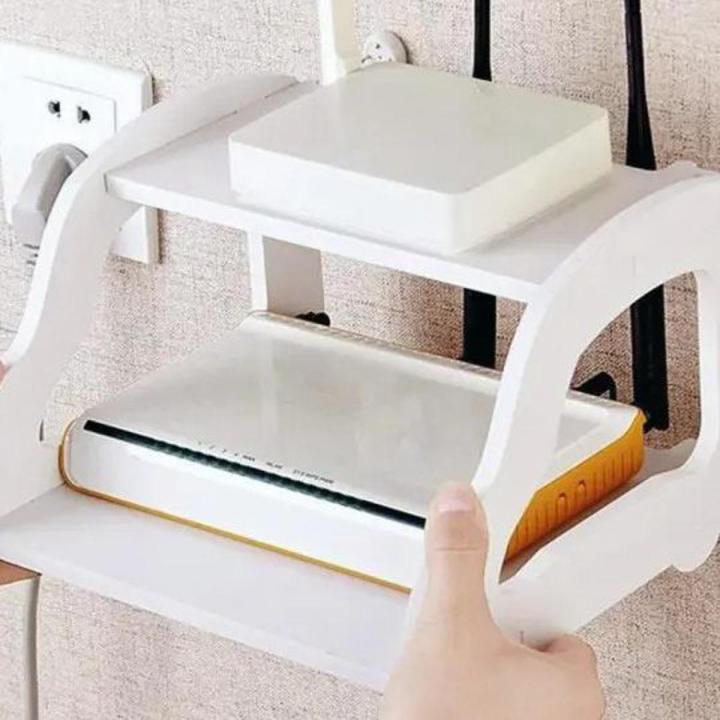 Wifi router 2 layer wall hanging storage | Daraz.com.bd