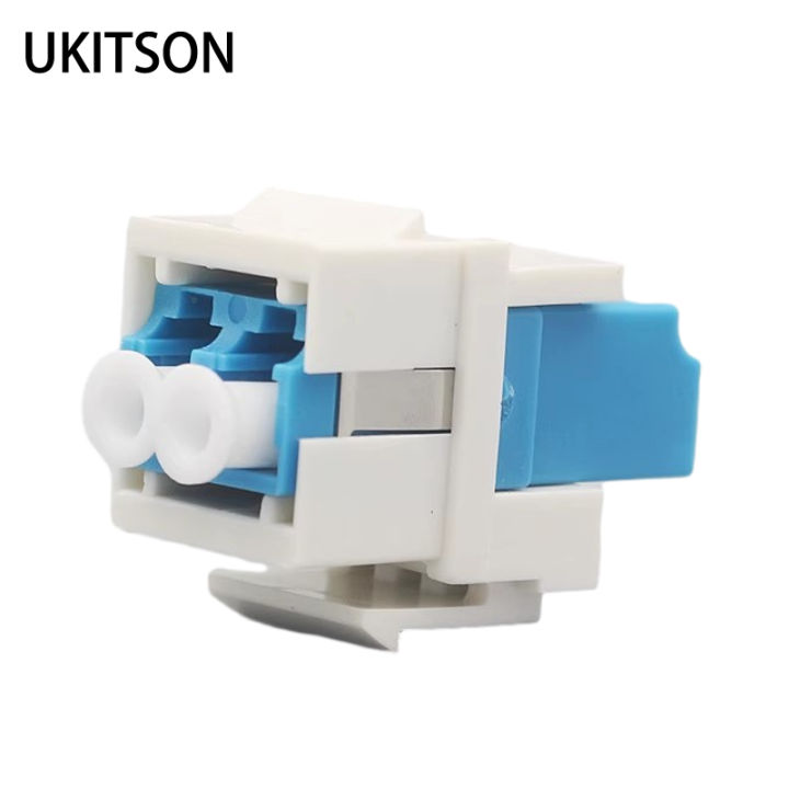 LC APC UPC Optical Fiber Keystone Pass Through Plug With Hook Insert ...