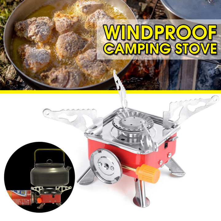 Outdoor Picnic Gas Burner Portable Camping Hiking Mini Stove Cooker ...